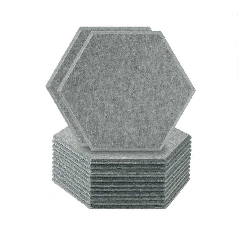 6pcs Hexagon Sound Proof Foam Acoustic Panels Kedap Bunyi Bilik Self ...