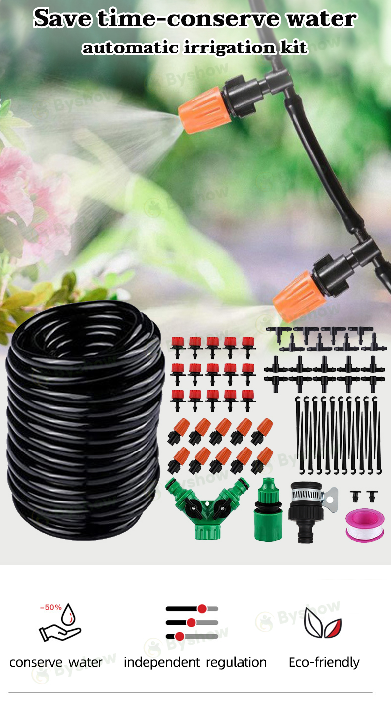 【Byshow】Outdoor Garden Solar Digital Timer Self Auto Water Micro ...