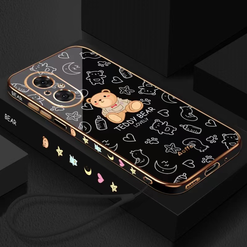 Casing Honor X6A 90 Lite 5G 90 5G 90 Pro 5G Casing Brown Bear Fashion ...