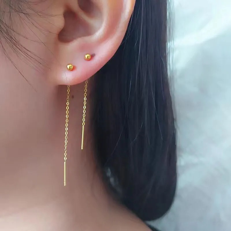 Ear bone chain love ear chain thin face ear line feminine temperament ...