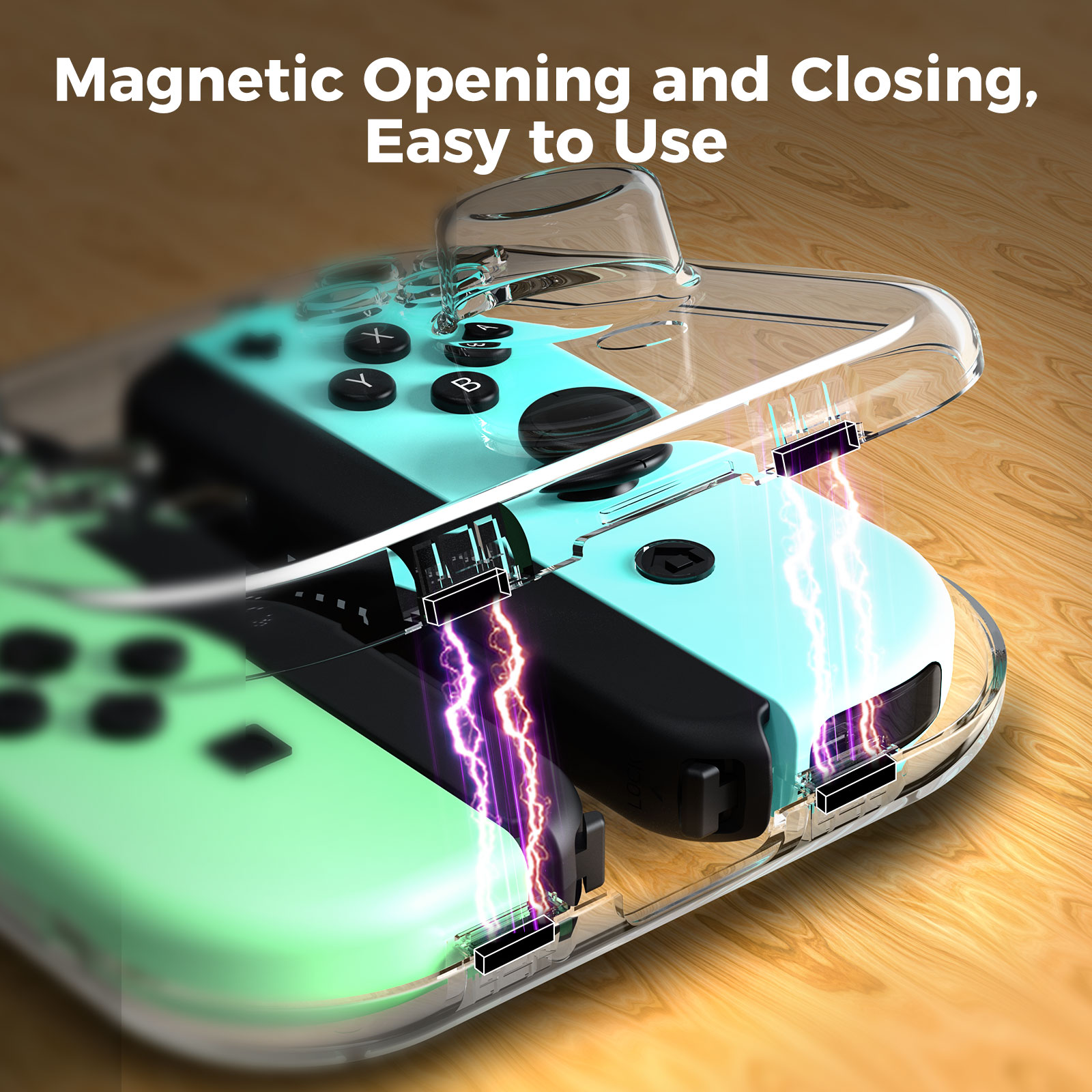 IINE Switch Joy-Con PC Transparent Storage Box For Nintendo Switch Joy ...