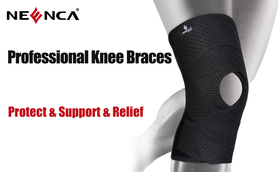 NEENCA Knee Brace for Knee Pain, Compression Knee Support with Air Mesh ...