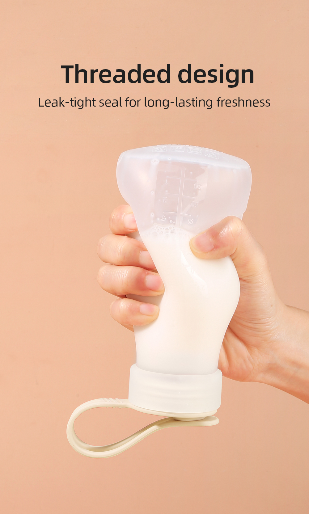 SUNVENO Silicone Milk Storage Bags, Reusable Breastmilk Bags for ...