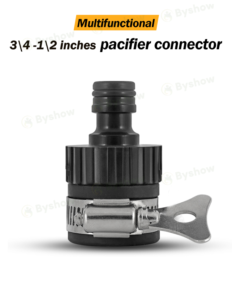 【Byshow】 1/2" & 3/4" Multi-Purpose Pacifier Connector for Faucet and ...