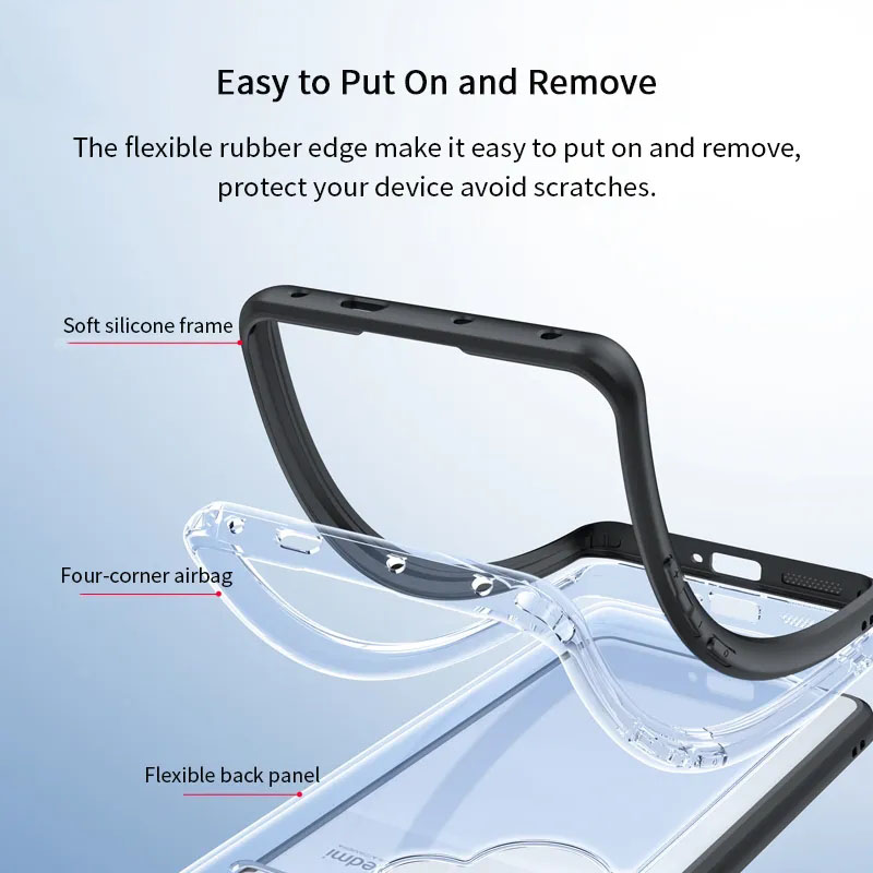 Casing For Xiaomi Redmi Note 13 Pro+Case Simple Thin Slim Clear Phone ...