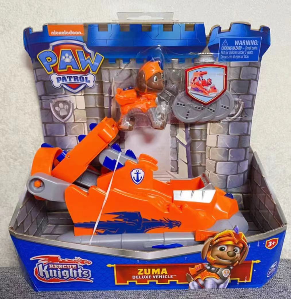 PAW Patrol, Rescue Knights Zuma Transforming Toy Car with Collectible ...