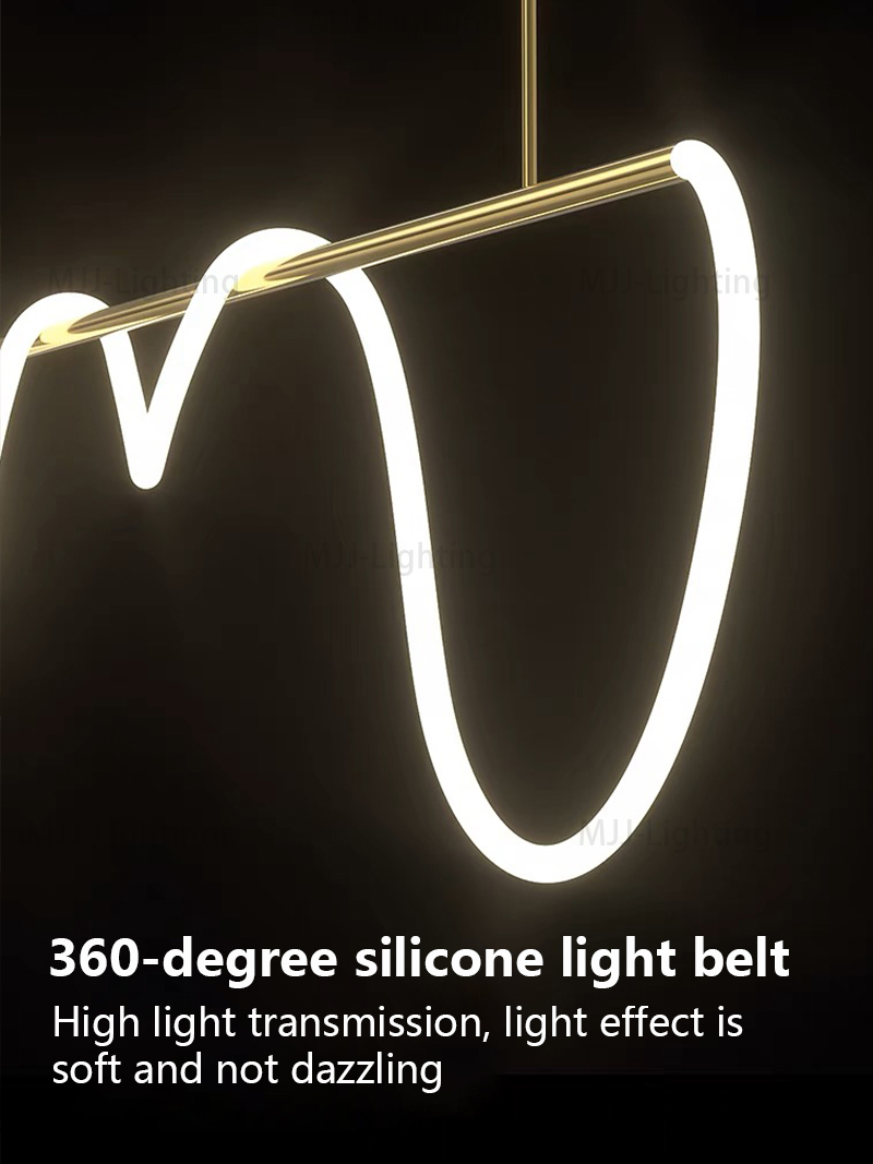 Modern musical Note led Chandelier decoration Flexible LED Light Strip ...