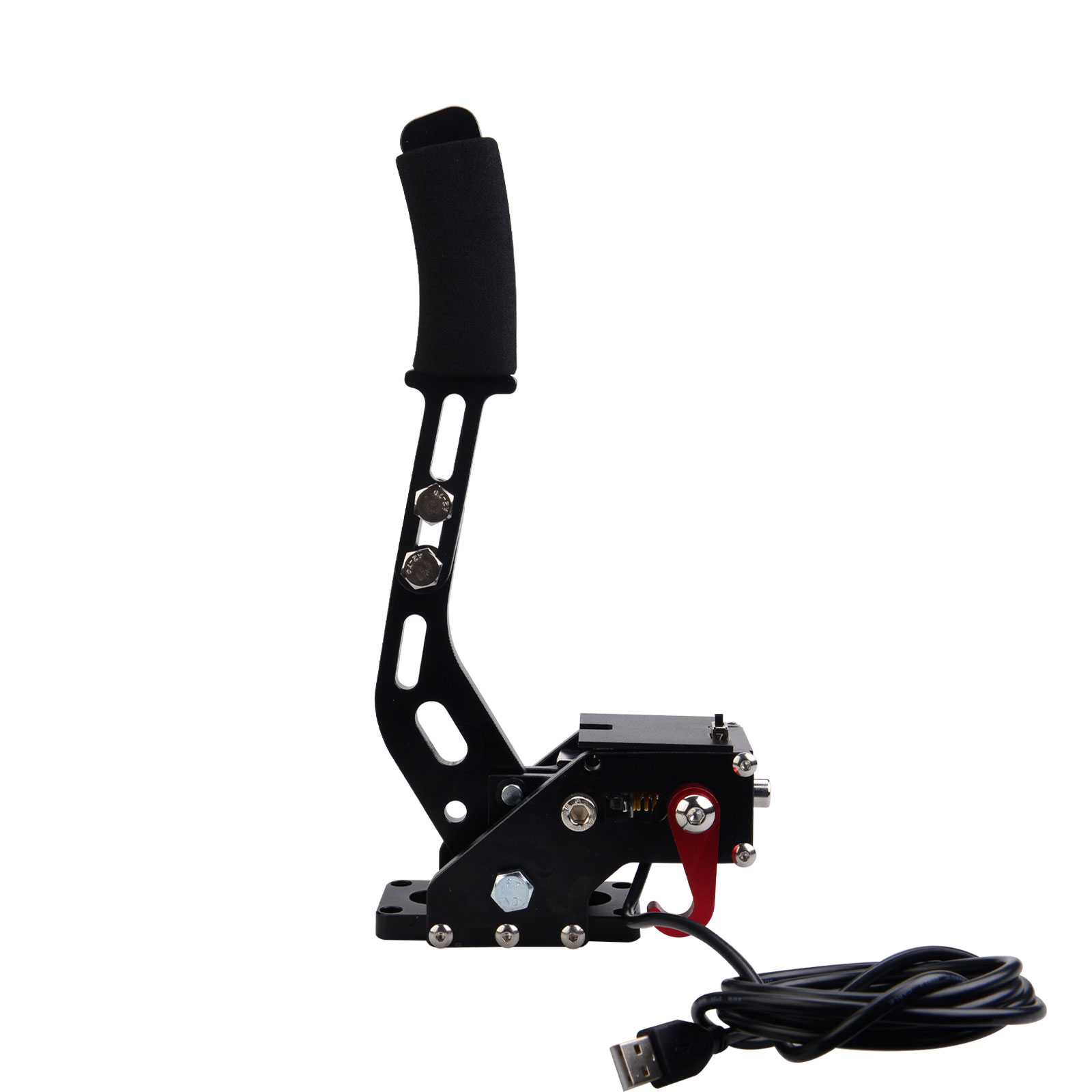 PS4/PS5/PC 16Bit Black Aluminum USB Handbrake with Optional Bracket or ...