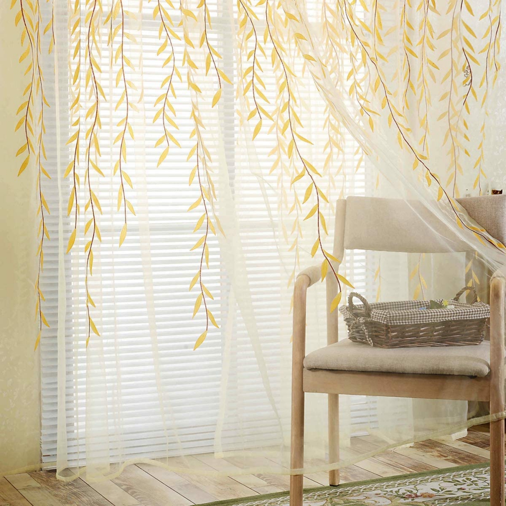 100*200cm Romantic Heart-shaped String Sheer Curtains Window Room Line ...