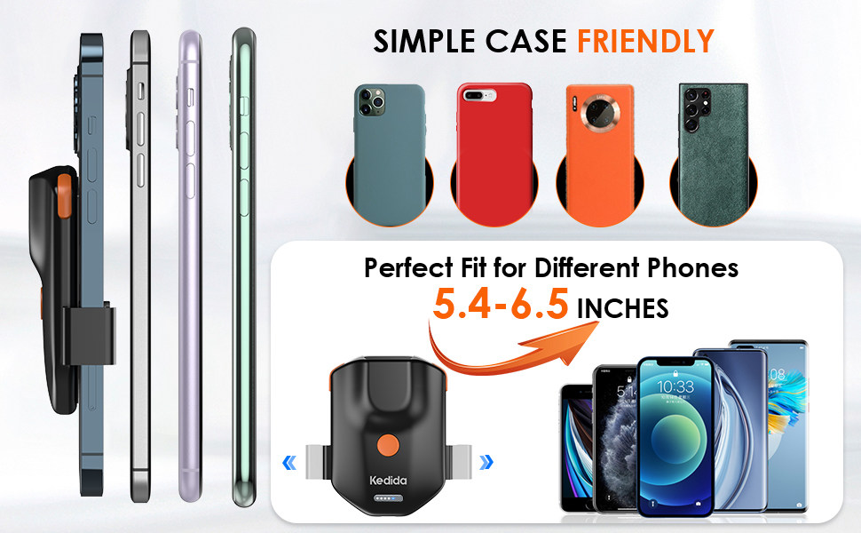 Kedida Portable Back Clip Wireless Bar Code Scanner, 1D Bluetooth ...