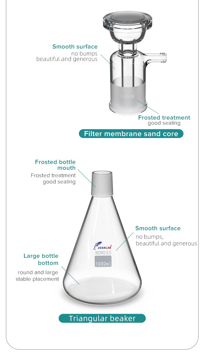 JOANLAB Official Store 1000ml Vacuum Filter Apparatus Laboratory ...