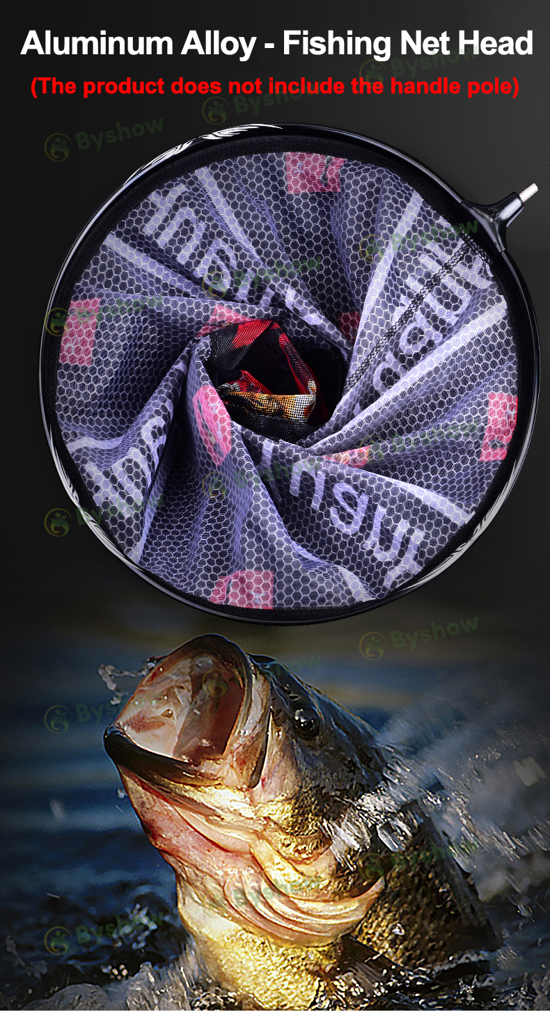 [Byshow] Fine Mesh Fishing Net Pocket Ultra-Light Nylon Anti-Hanging ...