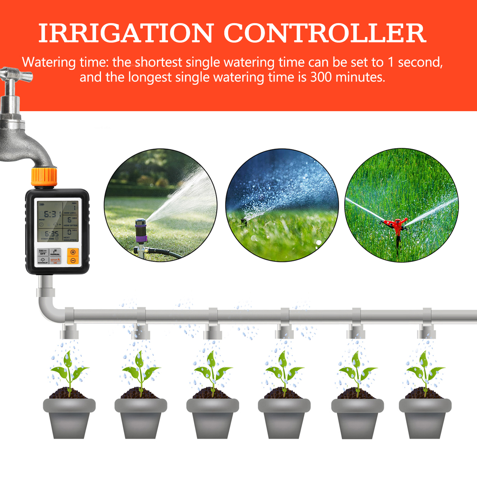 [LOCAL] Digital Water Timer Garden Irrigation Multifunctional Automatic ...