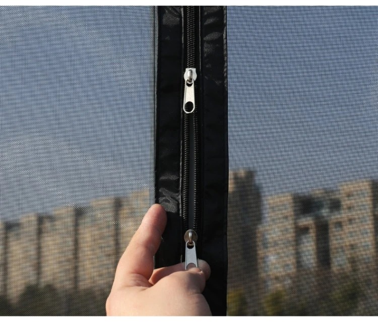 Multi Size Window Mesh With Zipper Adhesive Black Mosquito Screen Mesh ...