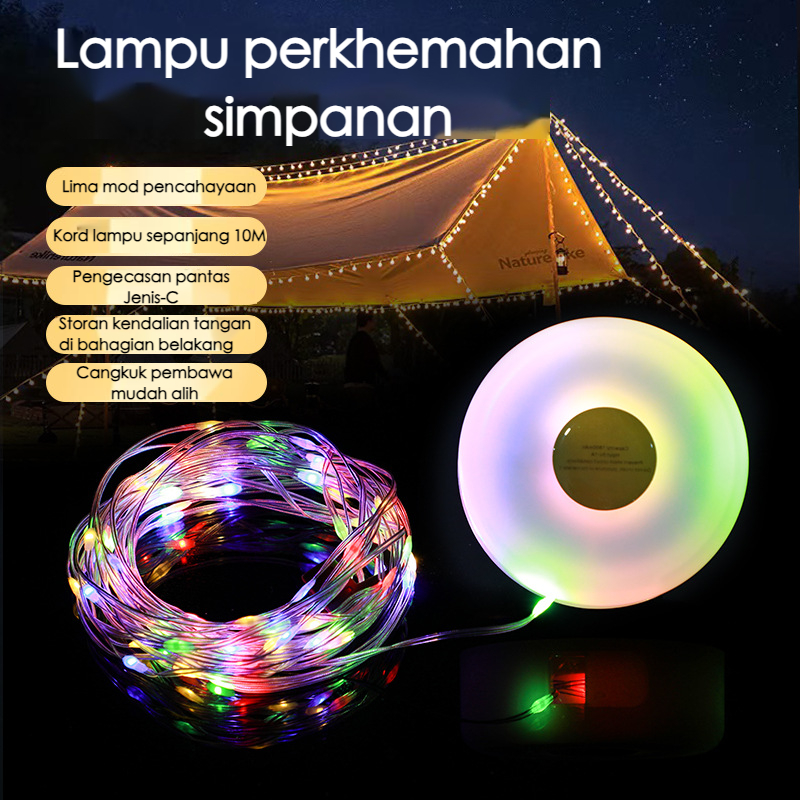 Colorful light atmosphere light string chandelier rope light emergency ...