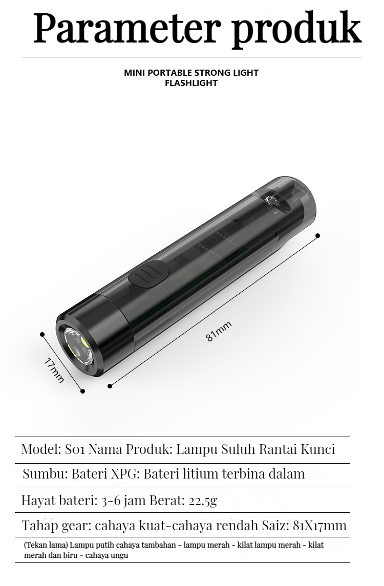(Local shipment) Strong magnetic adsorption mini whistle light TYPE-C ...