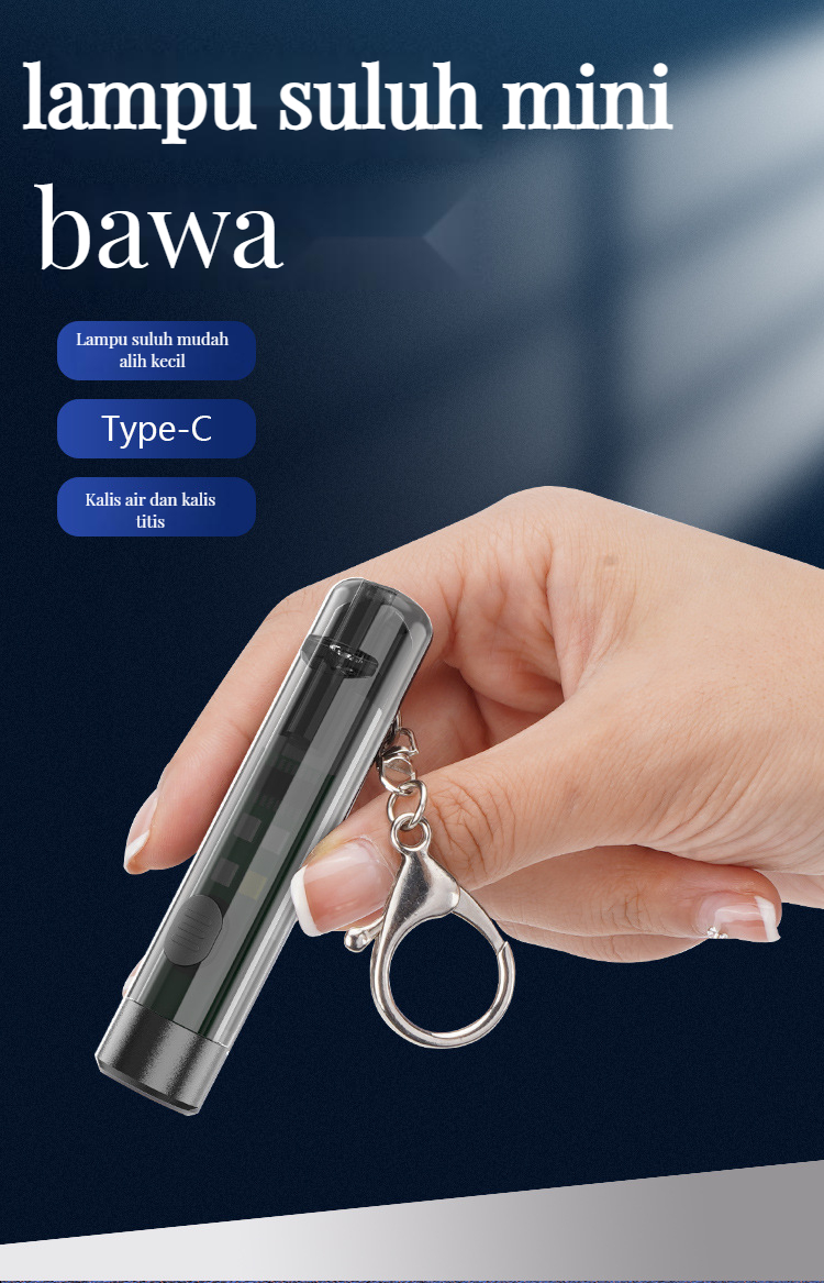 (Local shipment) Strong magnetic adsorption mini whistle light TYPE-C ...