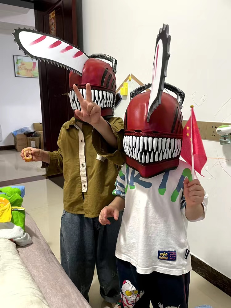 Chainsaw Man Denji Mask New Style Horror cosplay Headgear Halloween ...