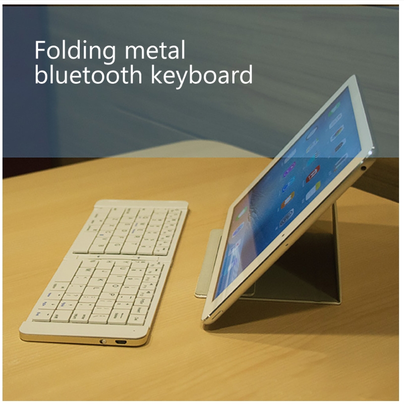 Mini Foldable Keyboard Ipad Tablet Phone Charging Bluetooth Wireless ...