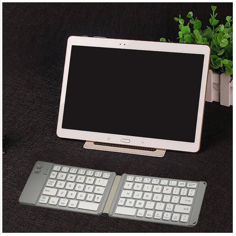 Mini Foldable Keyboard Ipad Tablet Phone Charging Bluetooth Wireless ...