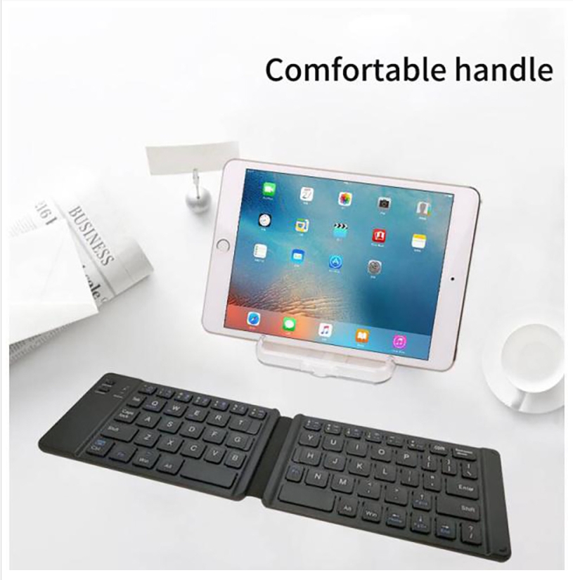 Mini Foldable Keyboard Ipad Tablet Phone Charging Bluetooth Wireless ...