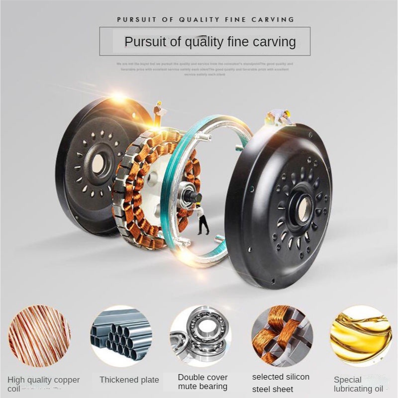 Ceiling Fan With Light 6 Speed Strong Winds Remote Nordic Kipas Siling ...