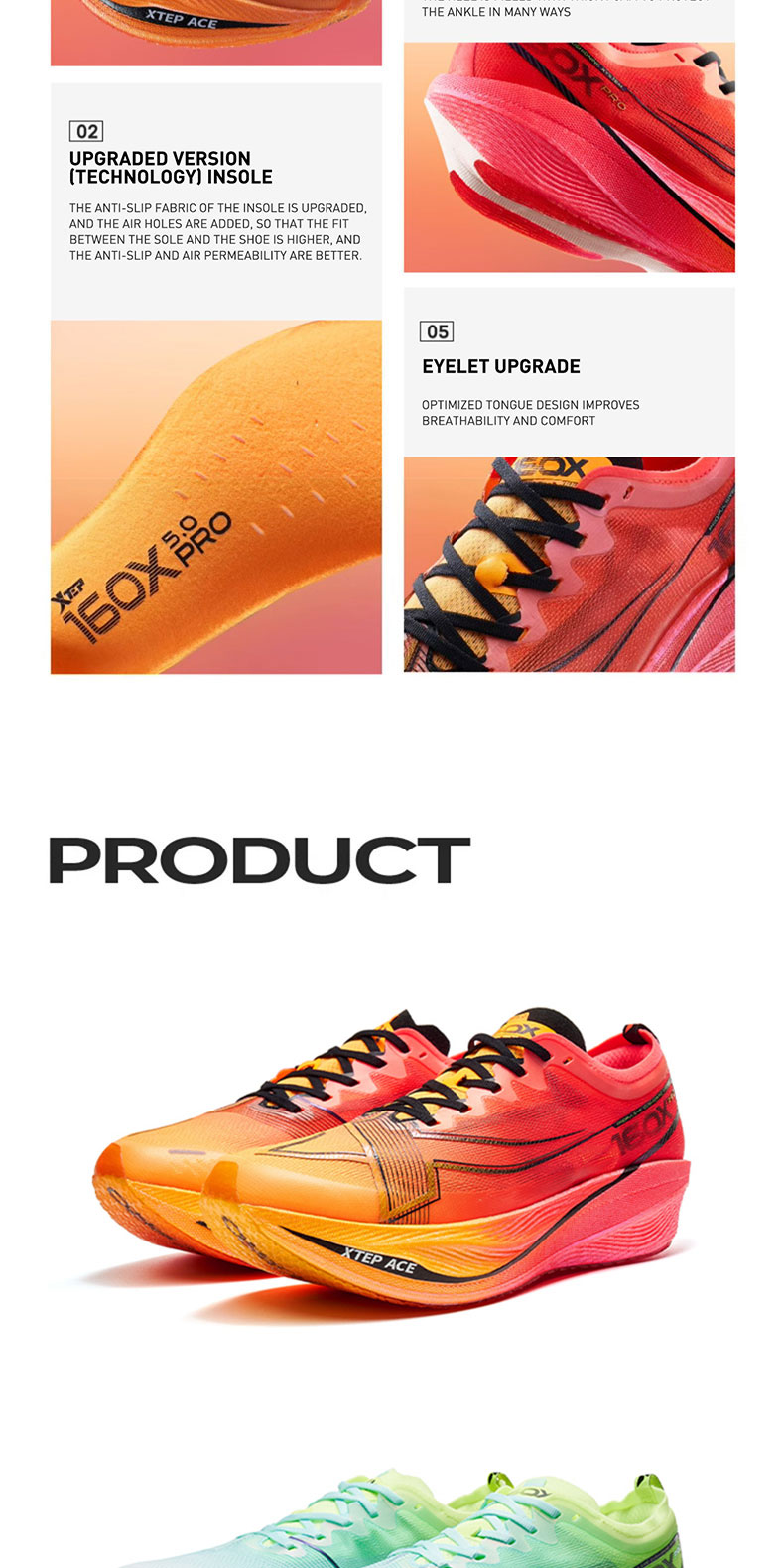 【XTEP】160X5.0 Pro | Kasut Running Shoes Professional Marathon Racing ...