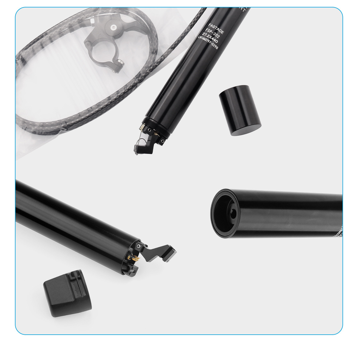 FASTACE Height Adjustable Seatpost 27.2/30.9/31.6mm MTB Dropper Shock ...