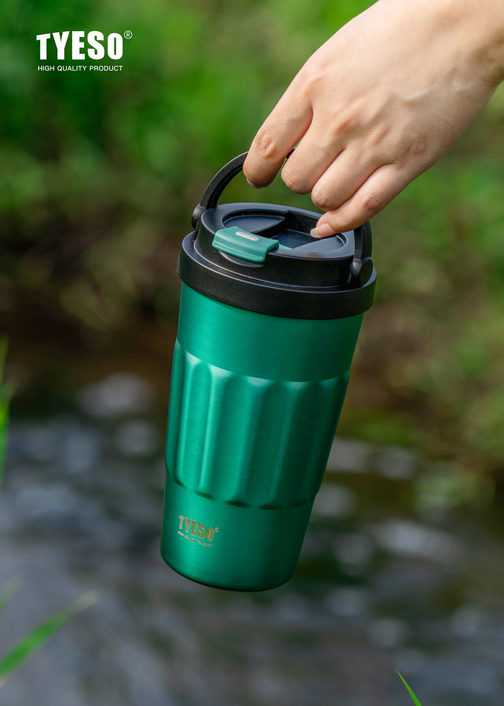 TYESO TS-8803/TS-8804 400ML /500ML Vacuum Insulated Tumbler Keep Cold And Hot With Handle Coffee ...