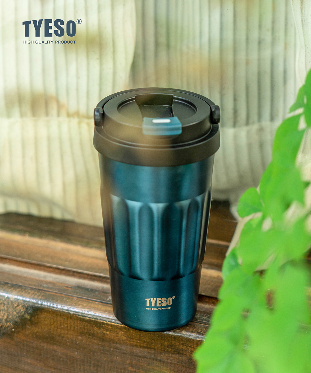 TYESO TS-8803/TS-8804 400ML /500ML Vacuum Insulated Tumbler Keep Cold And Hot With Handle Coffee ...