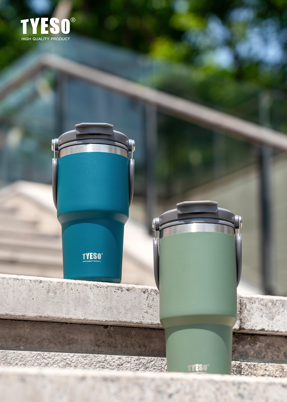 TYESO TS-8826/TS-8827/TS-8828/ 600ml/750ml/900ml Vacuum Insulated Tumbler Keep Cold And Hot With ...