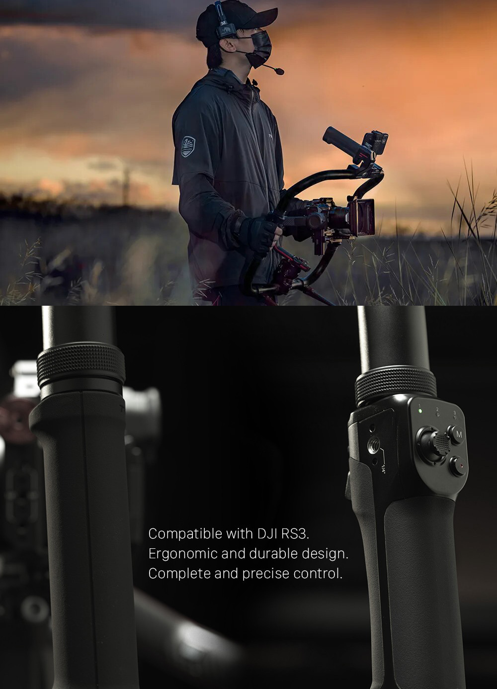 TILTA TGA-PRG2 Basic Ring Grip Plus Control Travel Kit for DJI Ronin ...