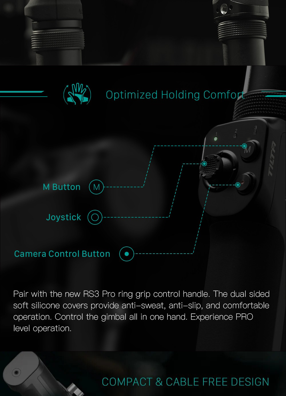 TILTA TGA-PRG2 Basic Ring Grip Plus Control Travel Kit for DJI Ronin ...