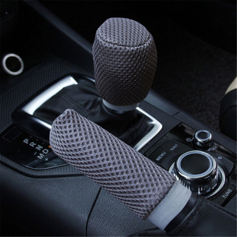 Gear Shift Knob Cover Car Universal Handbrake Grip Handle Covers ...