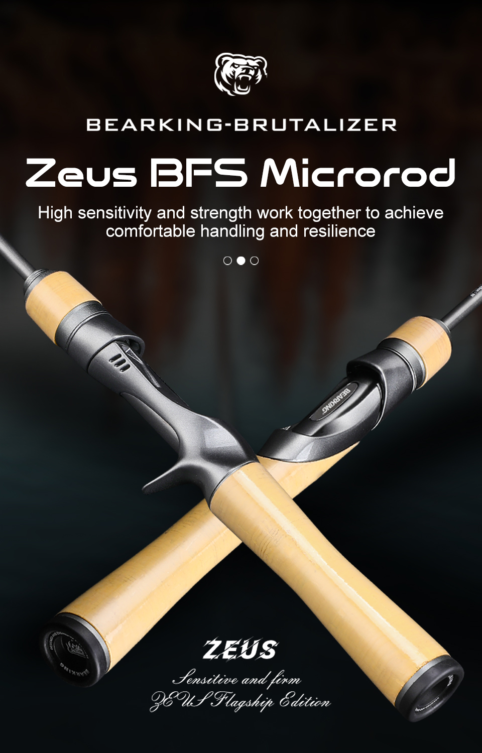BEARKING Zeus Micro Ultralight Carbon Fiber Ultralight Fishing Rod ...