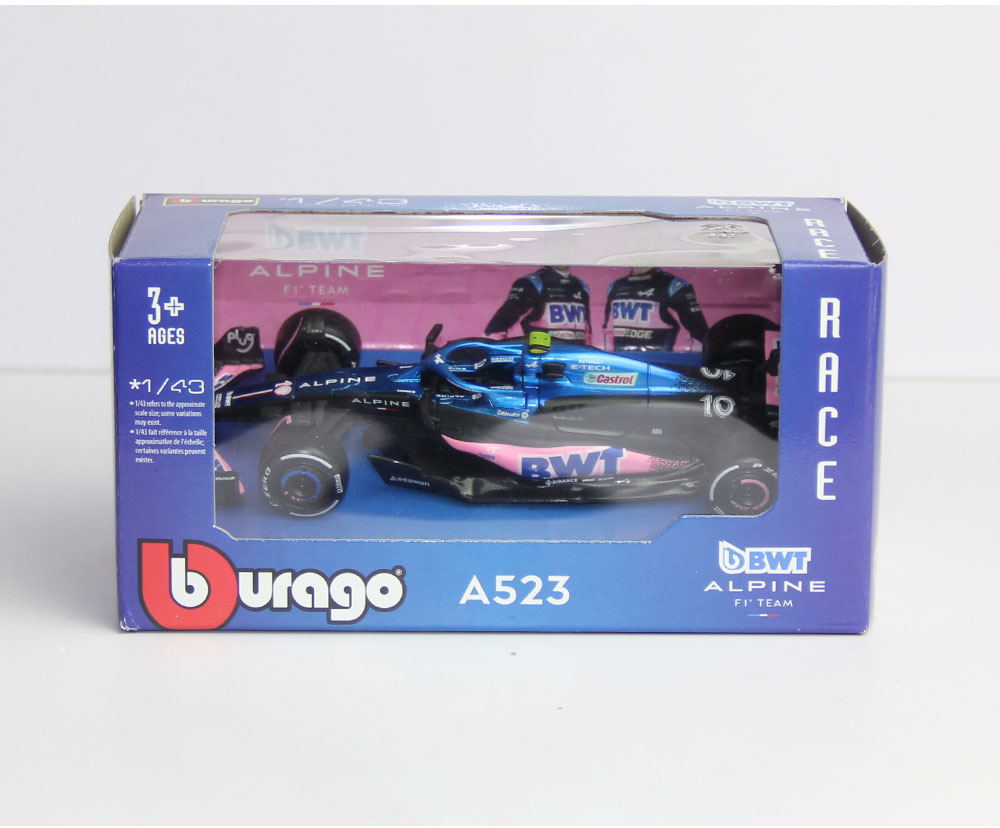 Bburago 2024 1:43 Japan Bahrain GP Alpine A524 F1 BWT Pierre Gasley #10 ...