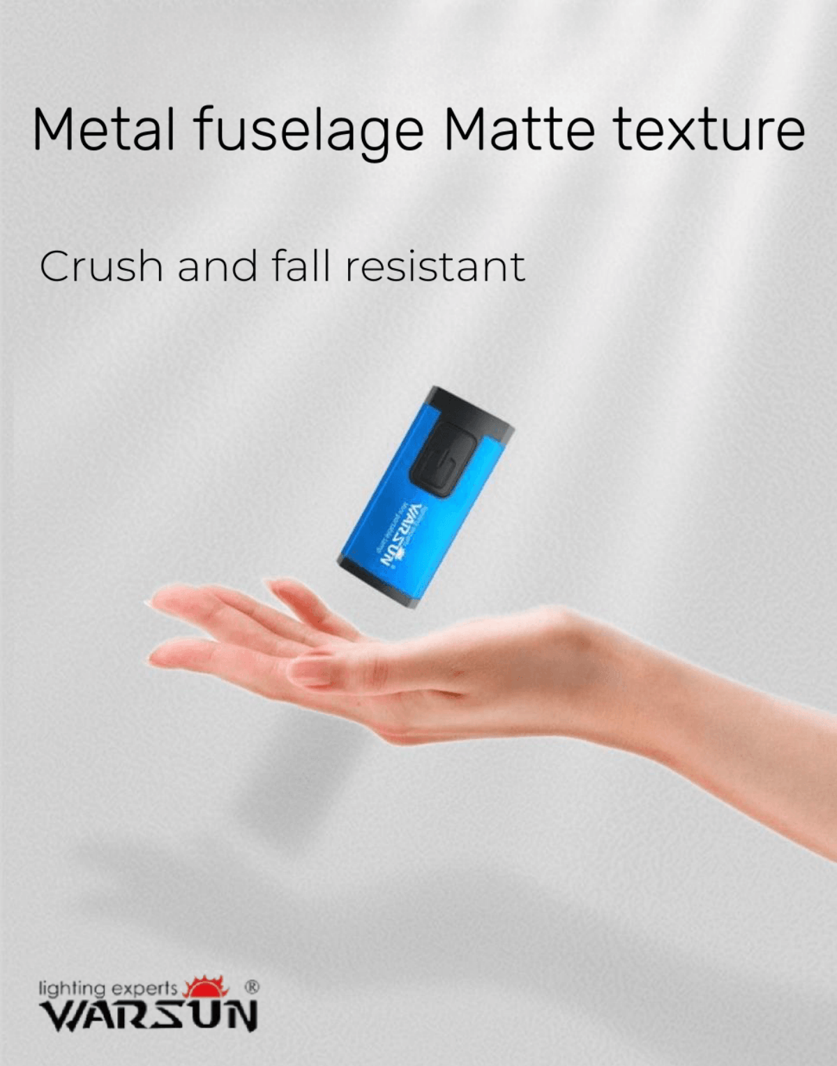 Warsun Tri-Color Mini Keychain Flashlight USB Rechargeable Light ...