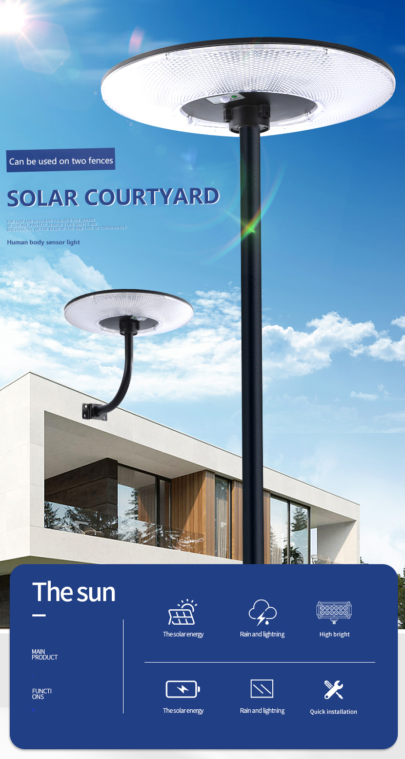 Lampu solar jalan 40000W Street Light Solar Light Outdoor Lighting Waterproof Human Body ...