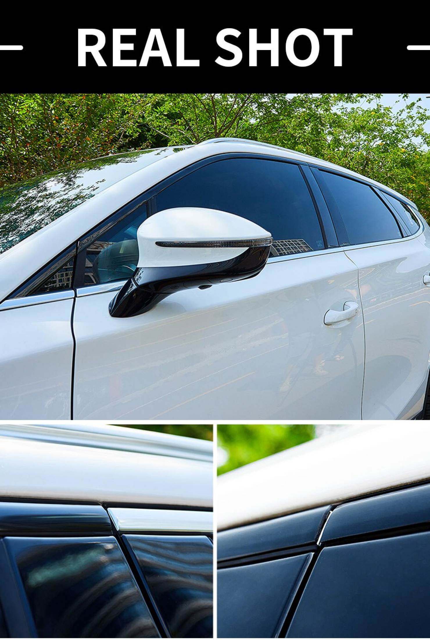 Car Chrome Styling Door/window Trim Strips Car Window Mirror Protector ...