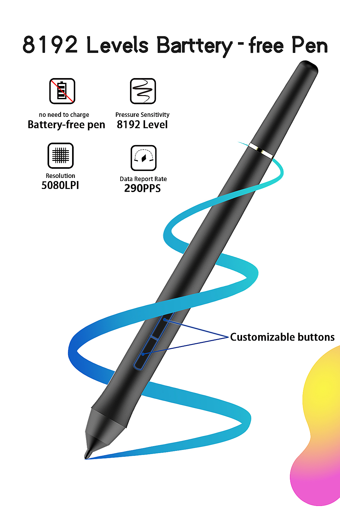 VEIKK VK1200V2 Drawing Tablet Pen display 11.6 inch 8192 Level Drawing ...