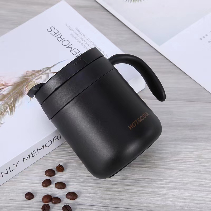 GEESO 350ML/500ML Thermos Mug Coffee Mug Office Coffee Cup Stainless ...