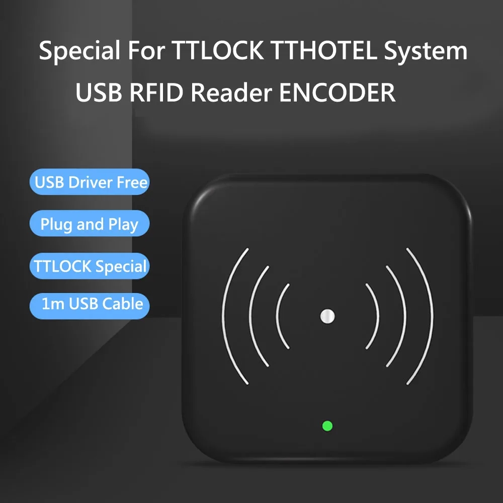 TTLOCK APP USB Hotel Room Key Smart Card Encoder RFID 13.56Mhz M1 NFC ...