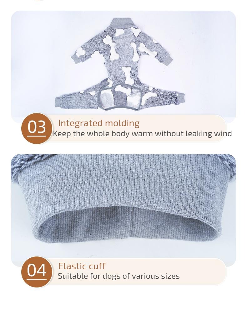 DOTON Dog Clothes Pet Clothes Autumn and Winter Style Flannel Material ...