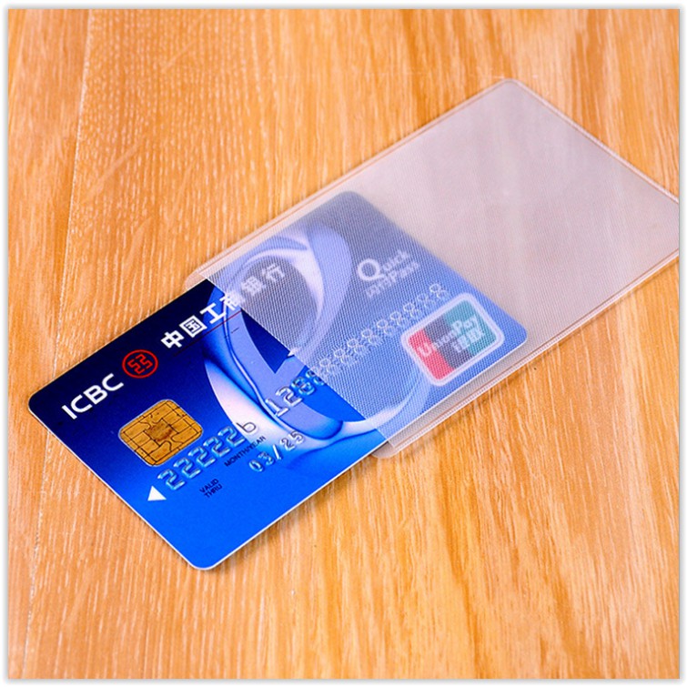 2Pcs PVC IC Card Cover License Card Cover Bank Card Cover Membership ...