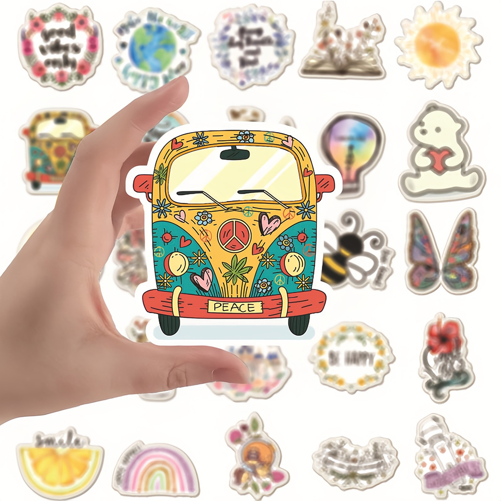 50pcs Cute Vsco Girl Sticker for Water Bottle Waterproof Vinyl Stickers ...