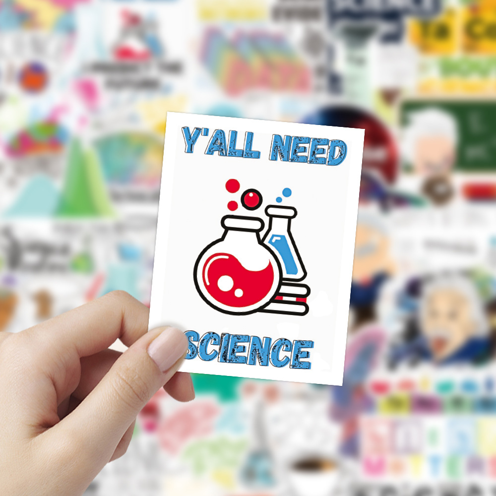 50pcs Chemistry Science Sticker Graffiti Sticker Waterproof Vinyl Cute ...
