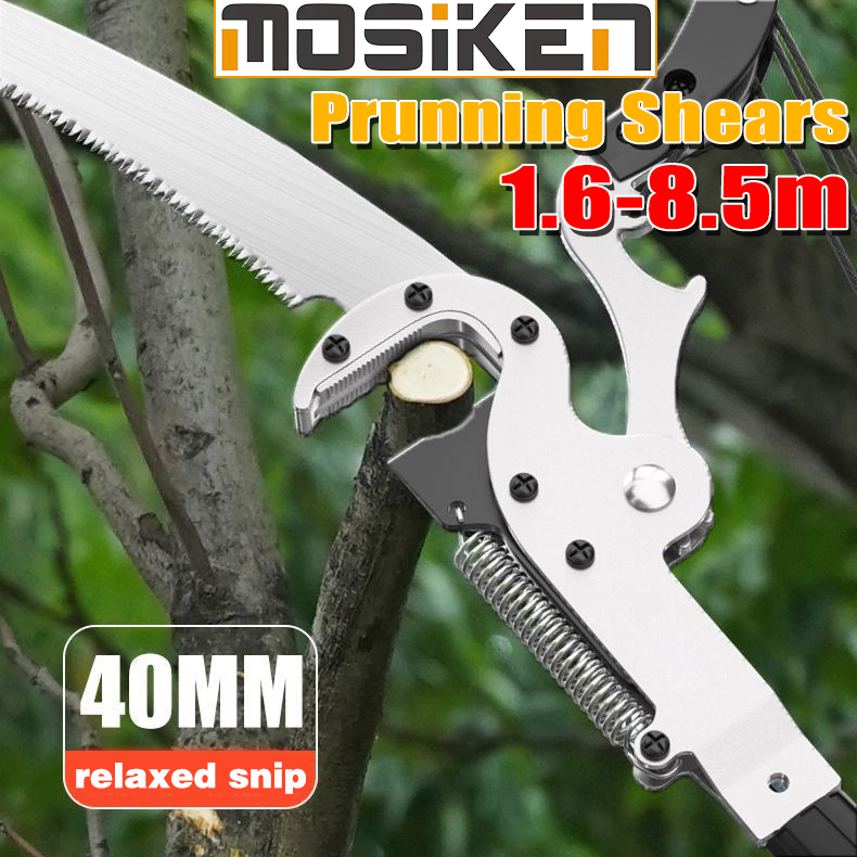 8.5M high Shear Saw Telescopic Pole Aerial Pruner Tall Tree Cutter ...