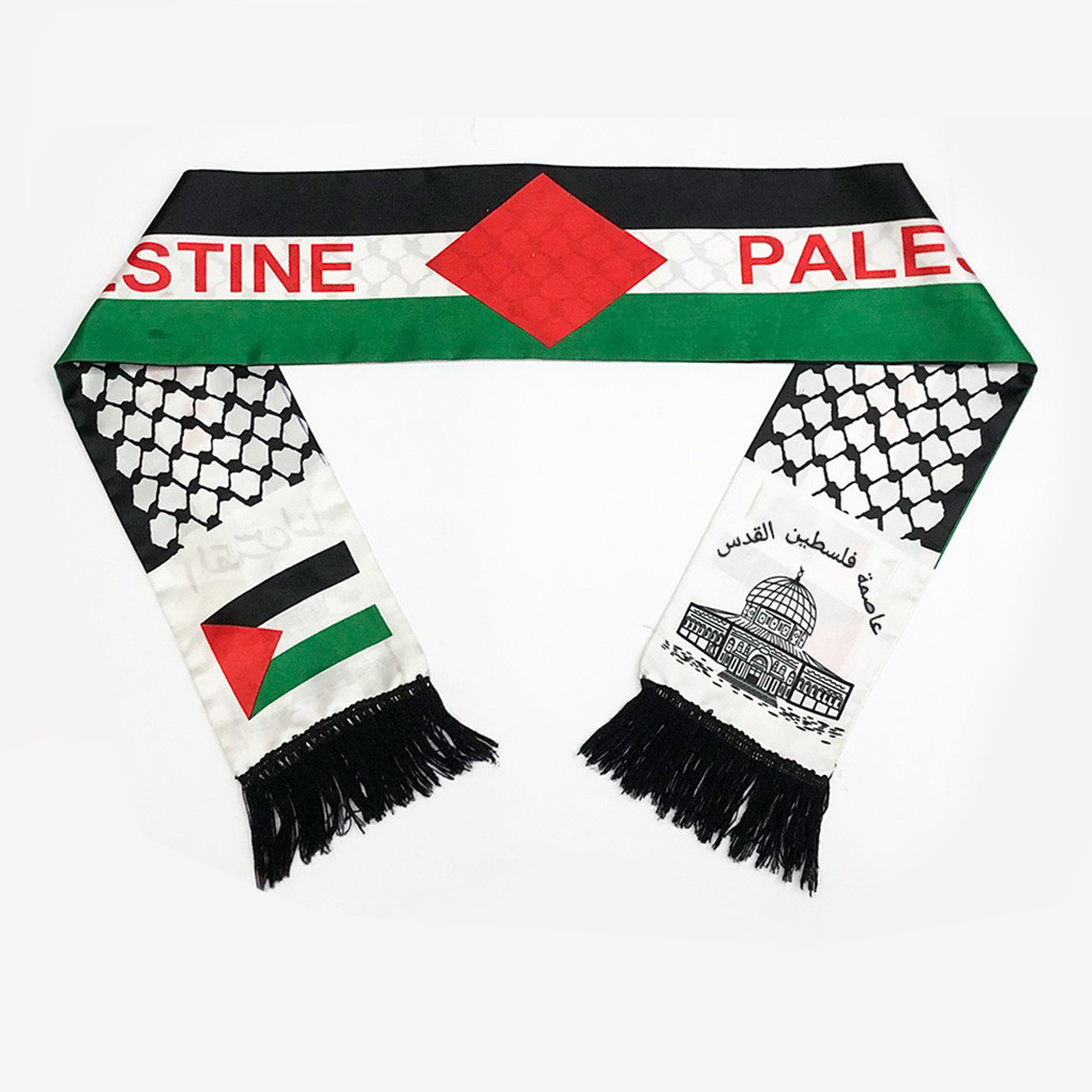 Bendera Palestin Vivid Color and Fade Proof Palestine Scarf Palestine ...