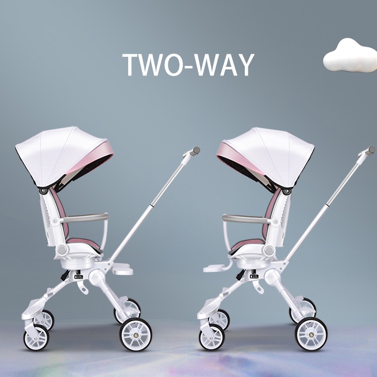 EvianAngel 2way Baby Stroller Foldable Can Sit And Lie Two-Way Rotating ...