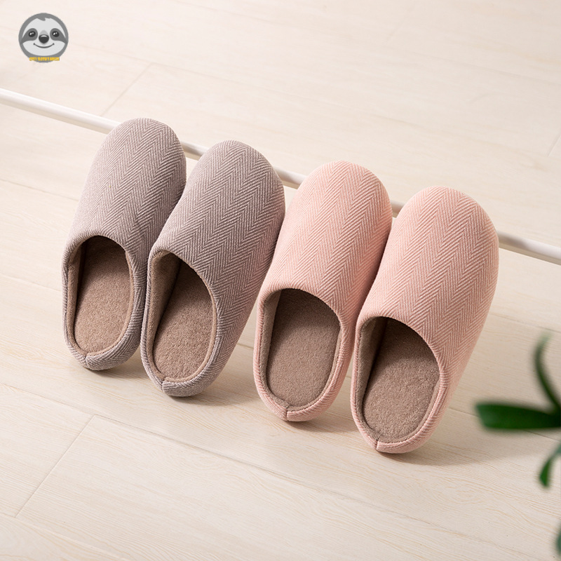 [Ready Stock] Japanese Muji Style/Twill Home Slippers/Solid Color ...